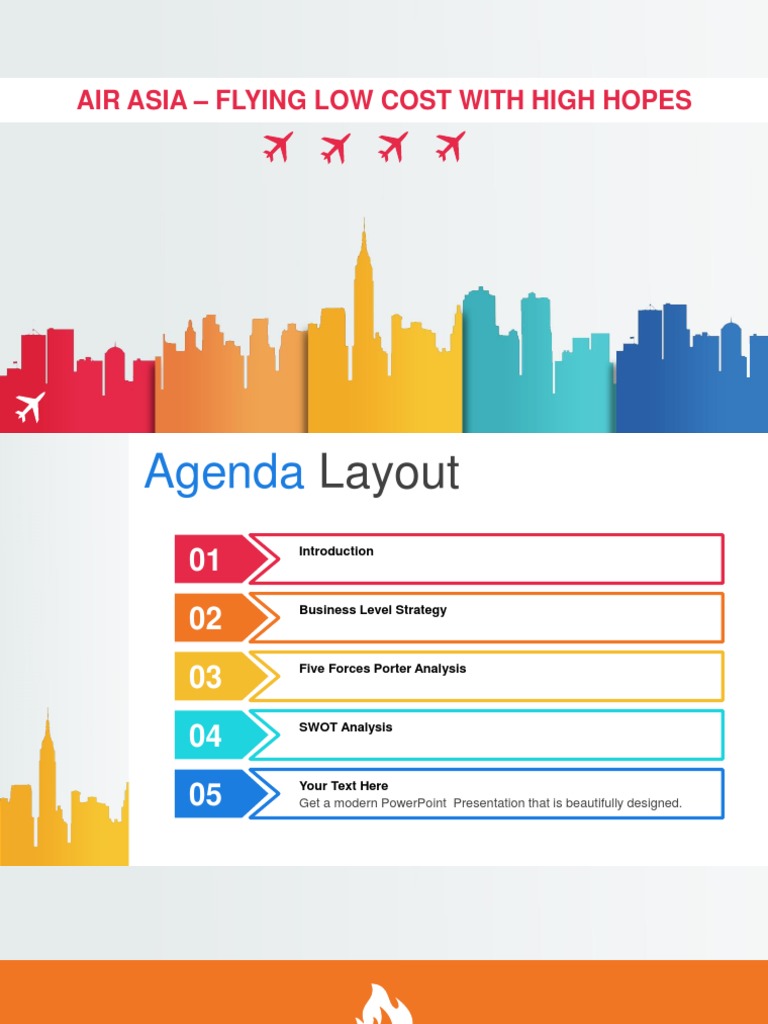 AirAsia Business Strategy Overview | PDF | Page Layout | Infographics