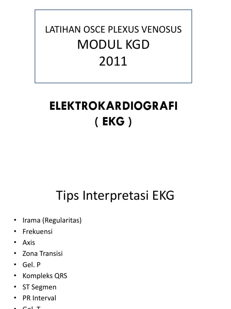 Latihan Soal Ekg | PDF