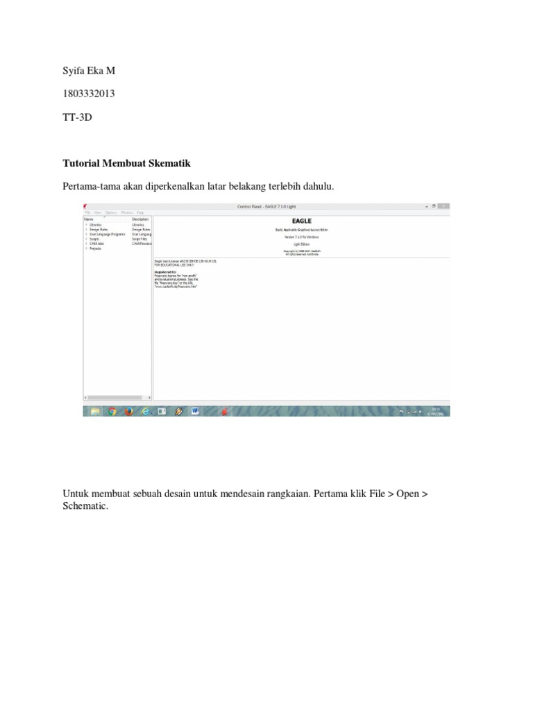 Tutorial Skematik dan PCB Menggunakan EAGLE | PDF