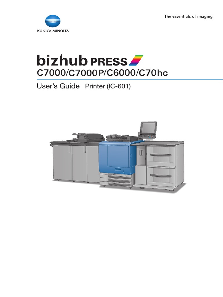 Bizhub Press c7000 | PDF | Printer (Computing) | Operating System
