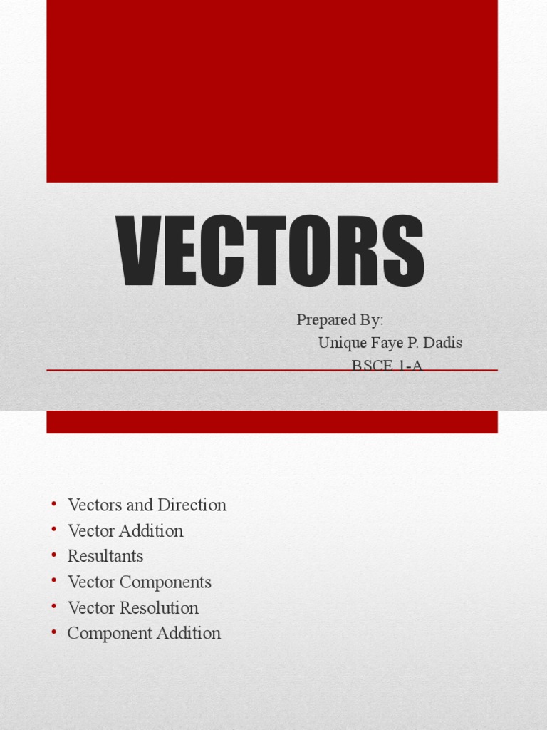 Vectors Report Pdf Euclidean Vector Trigonometric Functions