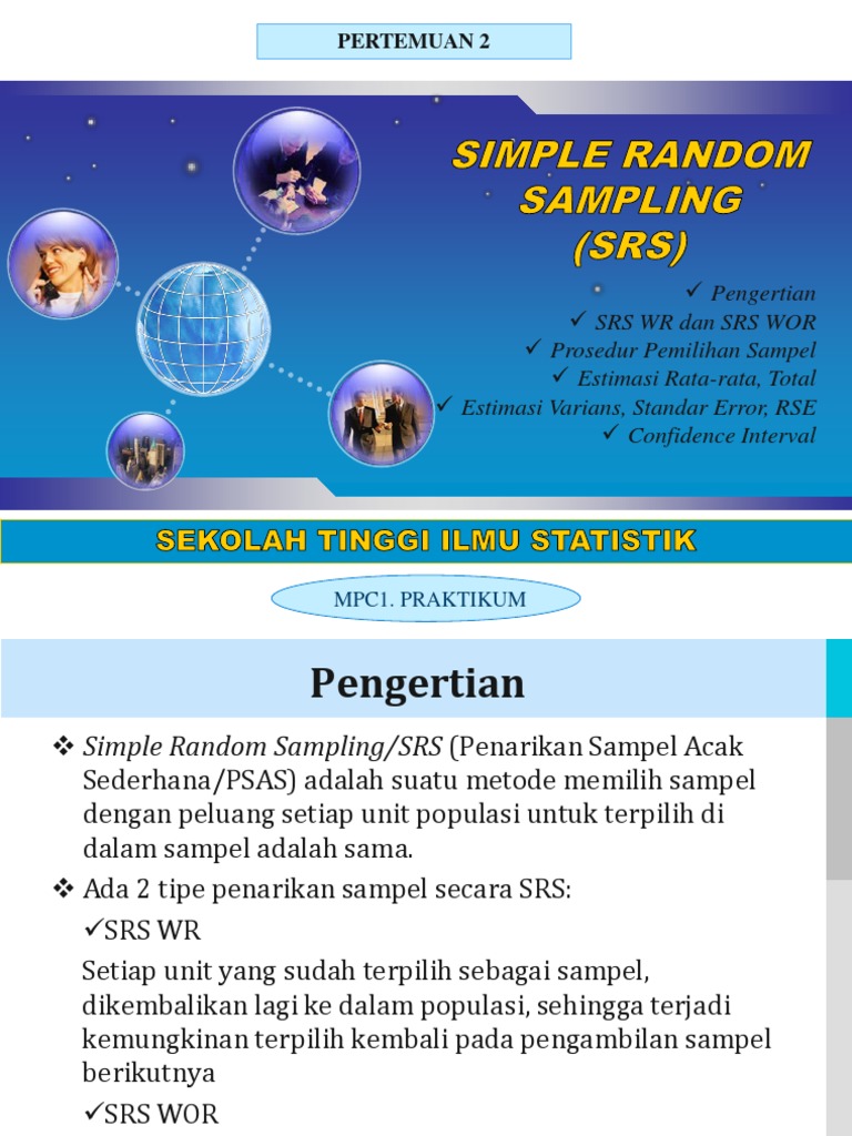 2 1 Simple Random Sampling PDF PDF