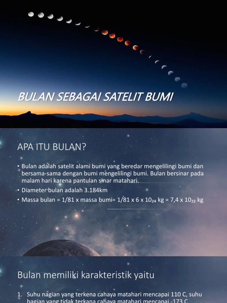 Bulan Sebagai Satelit Bumi Villa Cantik | PDF