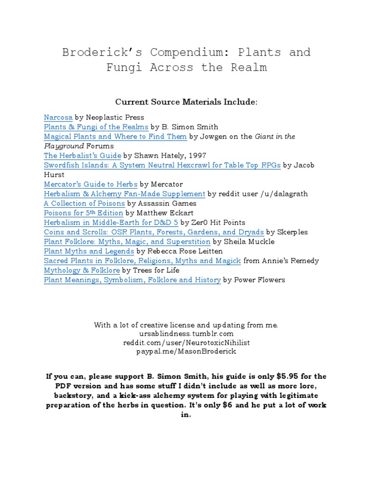 Forgotten Realms Plants | PDF | Trees | Wood