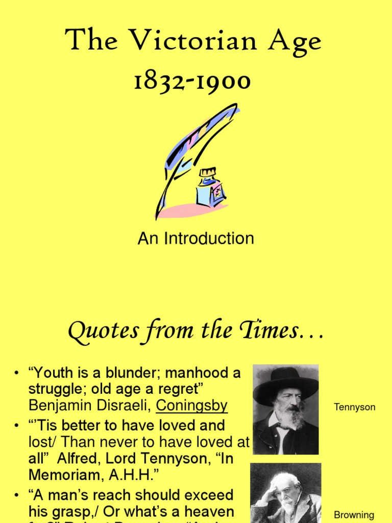 Victorian Period Intro | PDF | Victorian Literature | Poetry