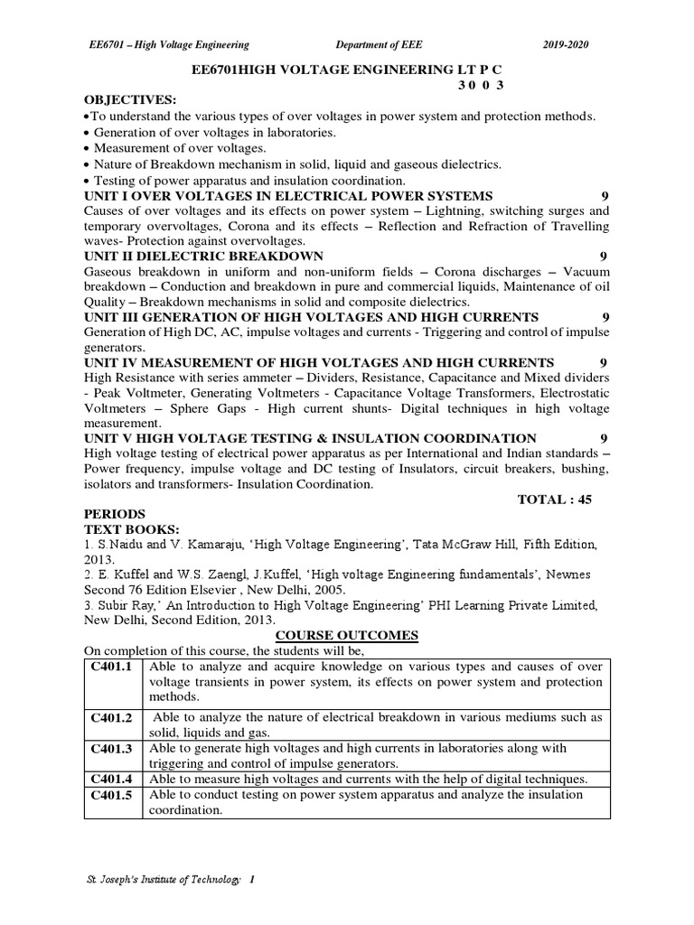 High Voltage Engineering | PDF | Electrical Breakdown | Ionization