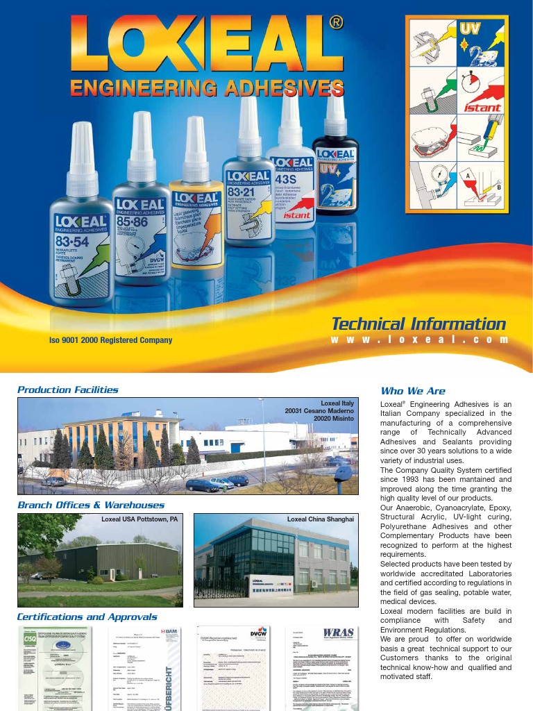 Loxeal | PDF | Adhesive | Epoxy