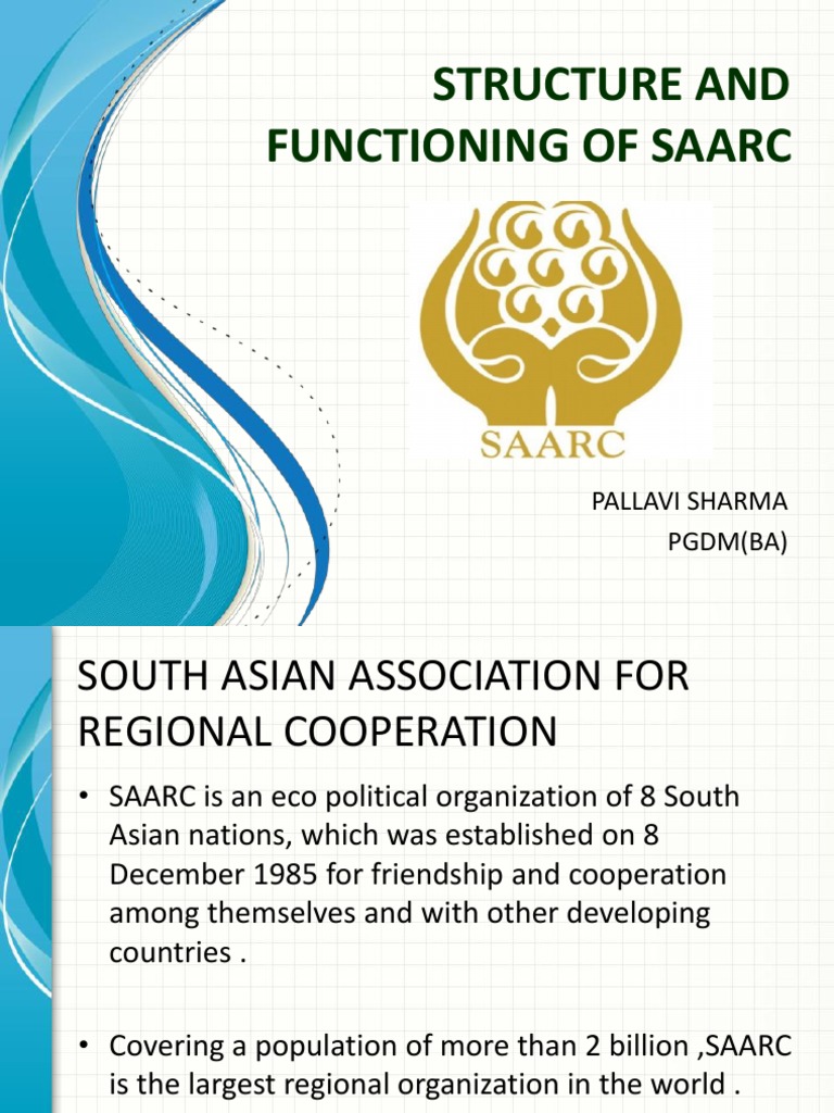 SAARC Presentation | PDF | South Asia | Diplomacy