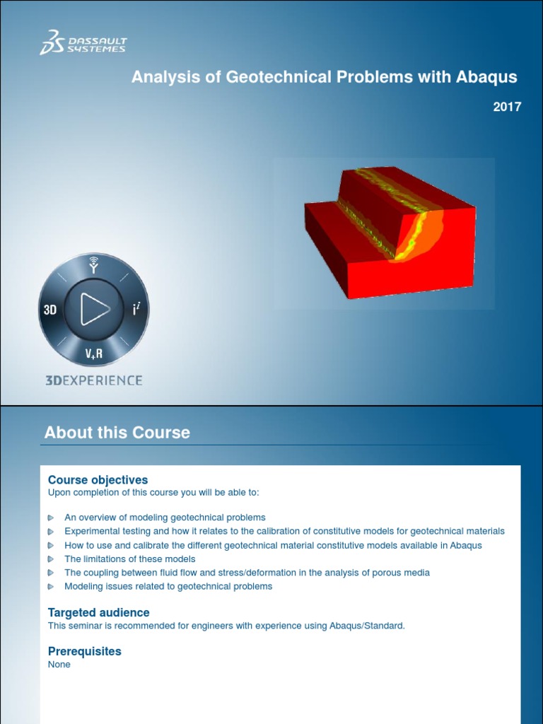 Analysis of Geotechnical Problems With Abaqus | Download Free PDF | Mechanical Engineering ...