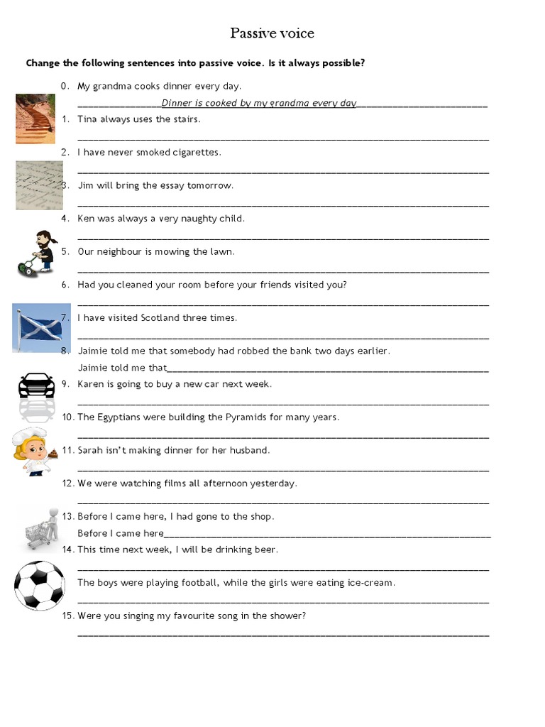 Passive Voice Advanced - 93205 | PDF