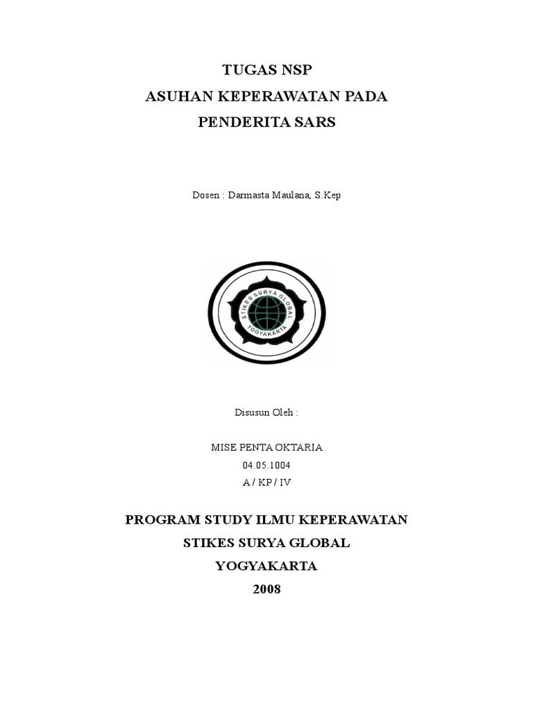 Askep Sars | PDF | Pengembangan Diri | Sains & Matematika