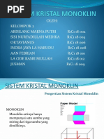 Sistem Kristal Orthorombik dan Kelasnya | PDF
