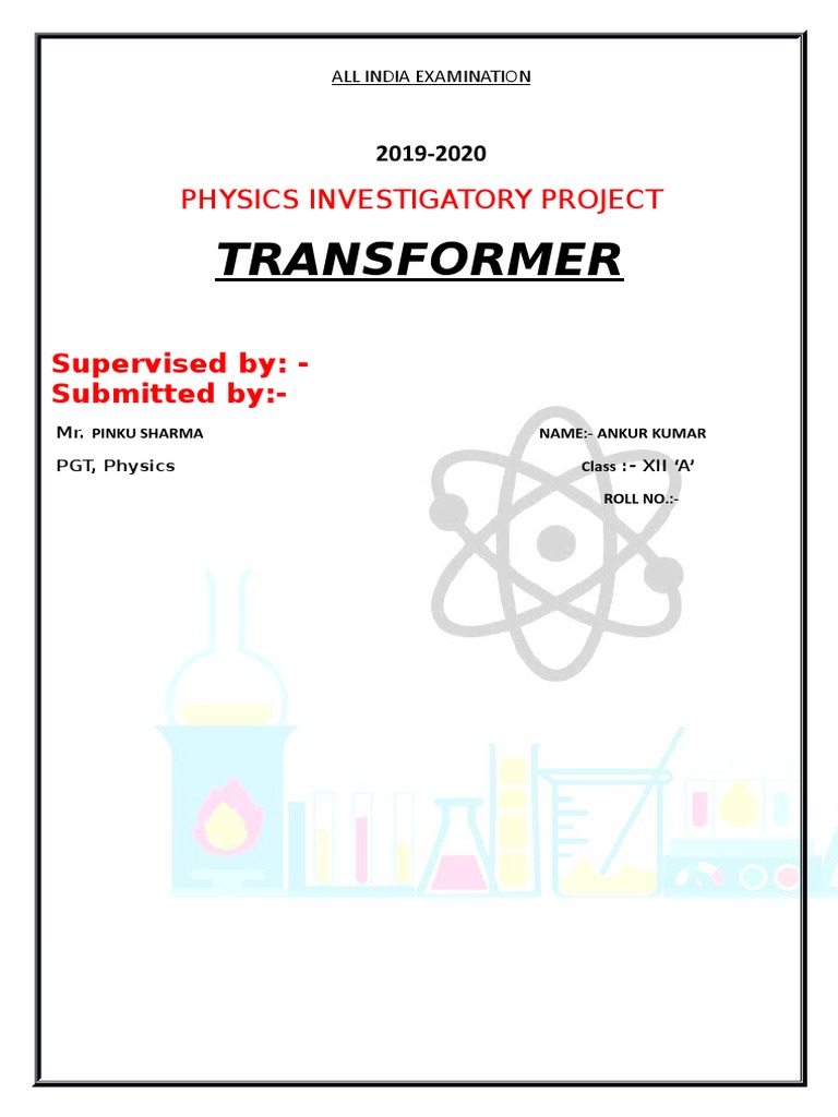Physics Project: Transformers | PDF | Transformer | Inductor