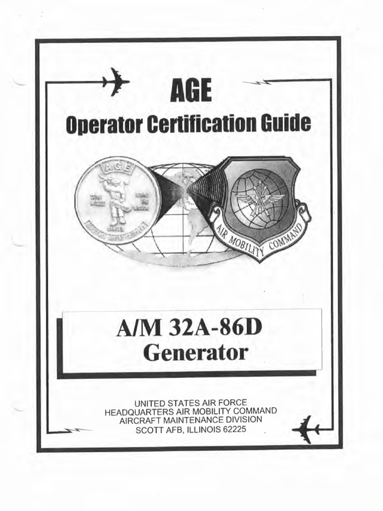A/M 32A-86D Generator | PDF | Electric Generator | Switch