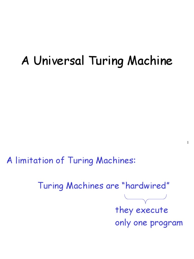 Universal Turing Machine | PDF | Set (Mathematics) | Natural Number