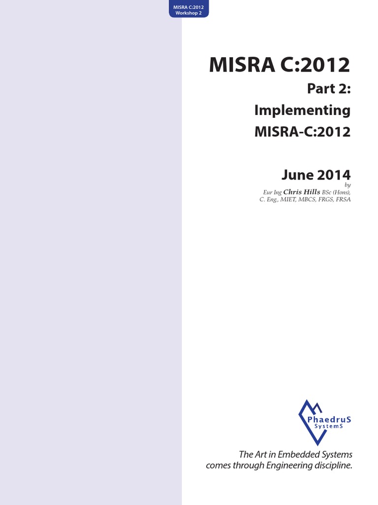 Misra C3 0002 | PDF | C (Programming Language) | Compiler