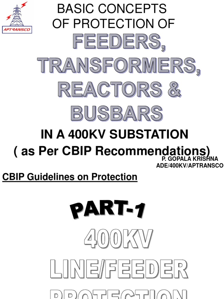 400kv Protection | PDF | Transformer | Relay