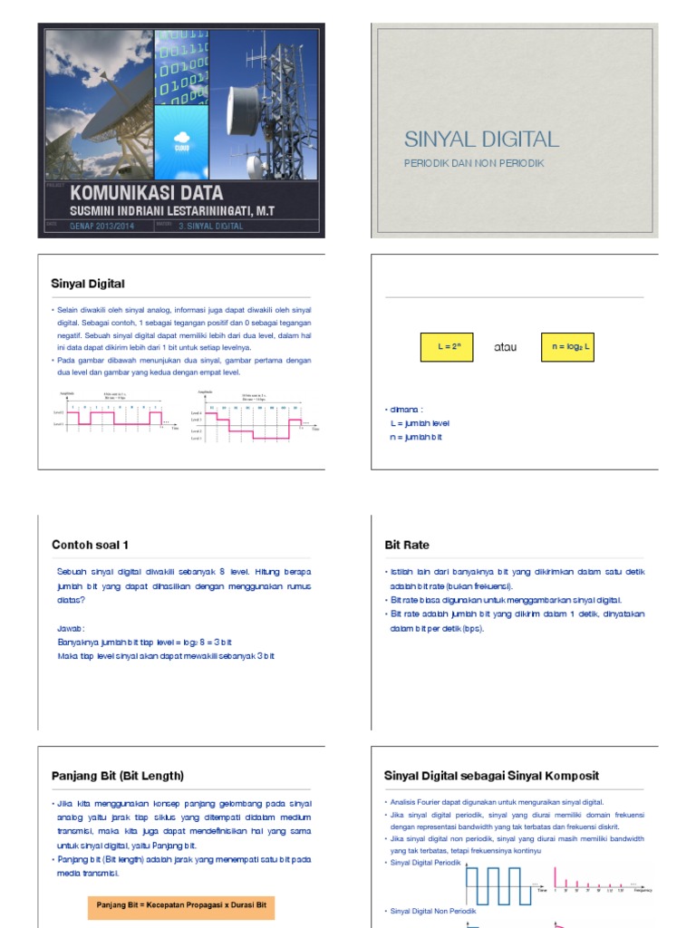 Transmisi Sinyal Digital dan Gangguan | PDF