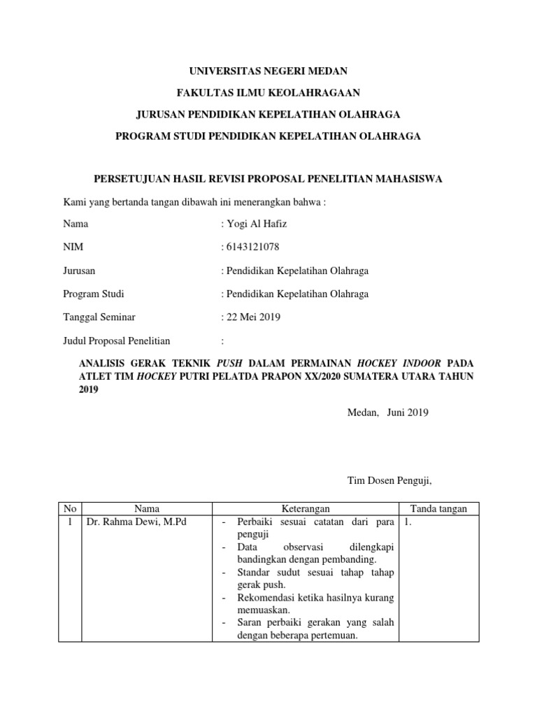 Revisi Dosen Penguji | PDF