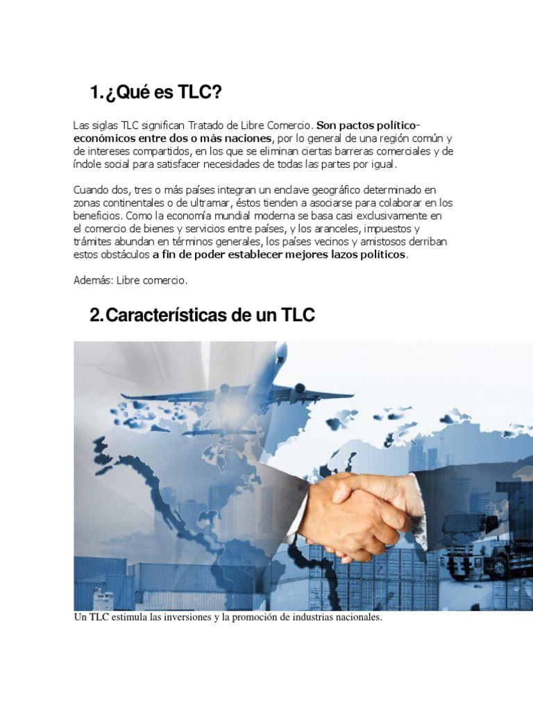 Qué Es TLC | PDF | Tratado de Libre Comercio Norteamericano | Libre comercio