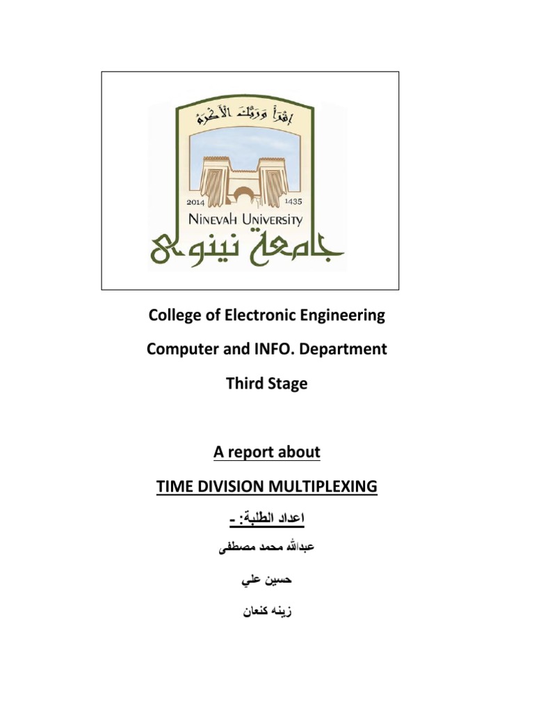 Time Division Multiplexing Pdf Multiplexing Data Transmission