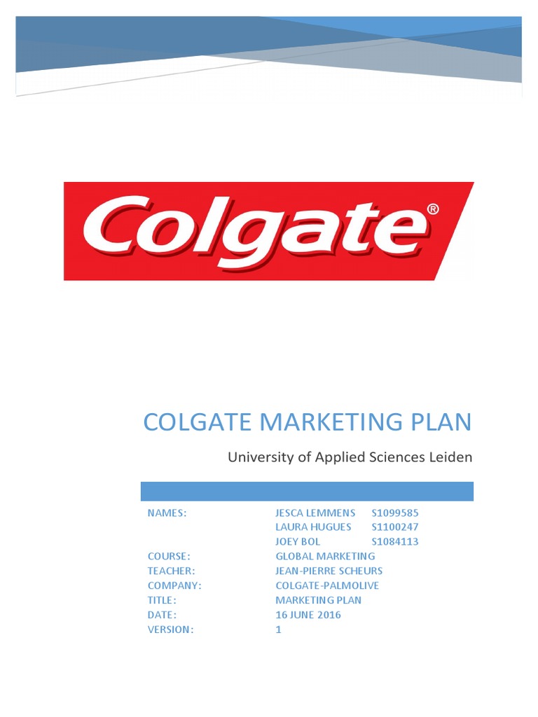 Colgate Marketing Strategy 2016 | PDF | Brand | Retail