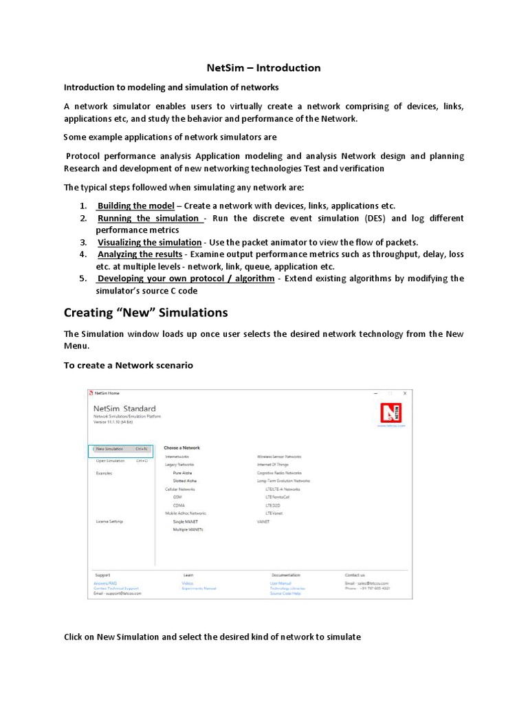 Netsim | PDF | Computer Network | Simulation