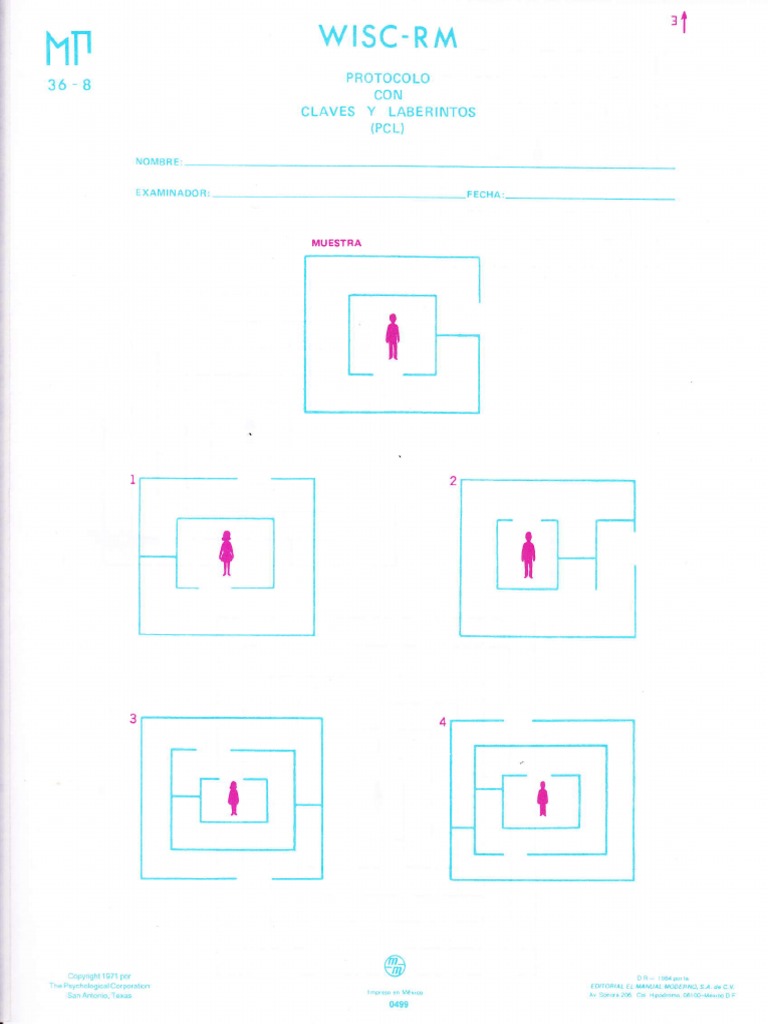 WISC-RM Laberintos PDF | PDF
