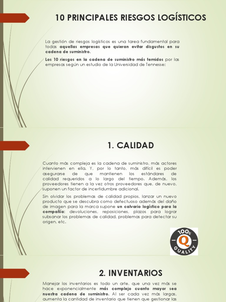 Riesgos Logisticos | PDF | Logística | La seguridad informática