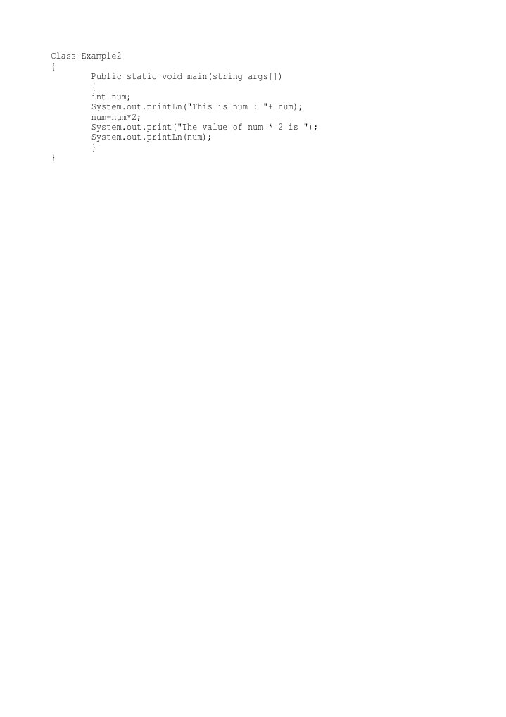 Java Example: Multiplying a Number | PDF