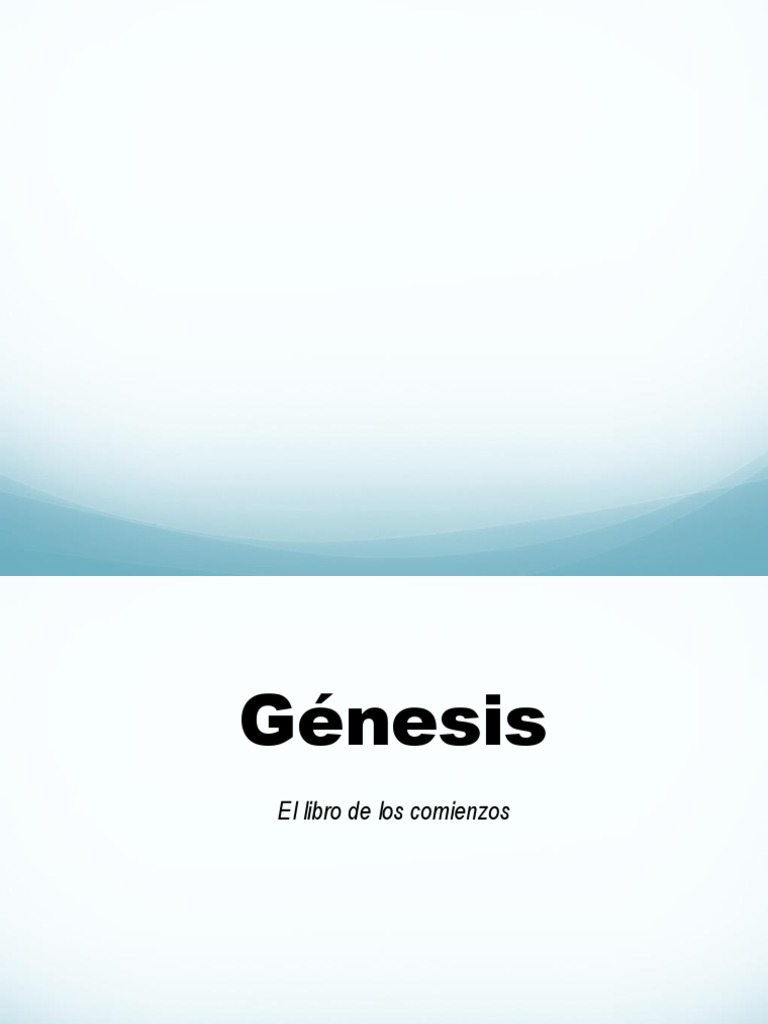 Genesis | PDF | Libro del Génesis | Moisés