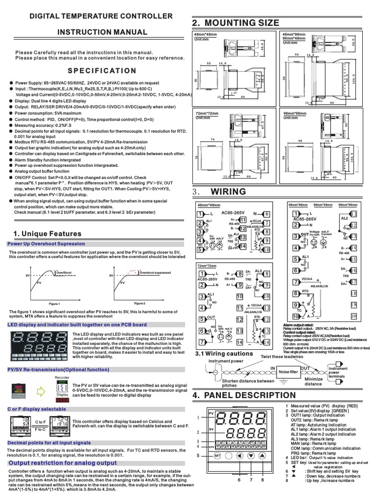 Manual Mta Temperatura | PDF | Relay | Sensor