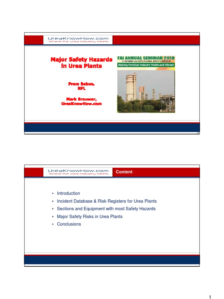 Urea Plant Safety PDF | PDF | Urea | Ammonia