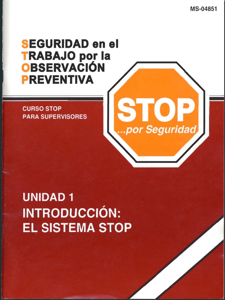 Seguridad Observacion Preventiva Stop PDF | PDF