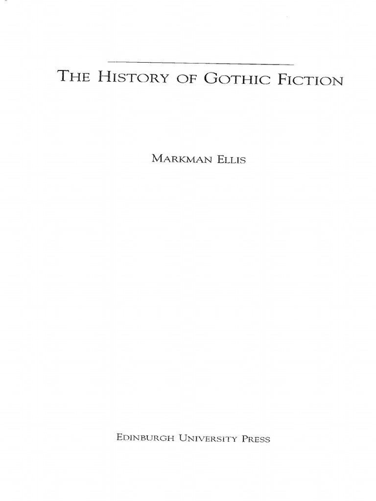 Ellis, Markman - Female Gothis and The Secret Terrors of Sensi PDF | PDF