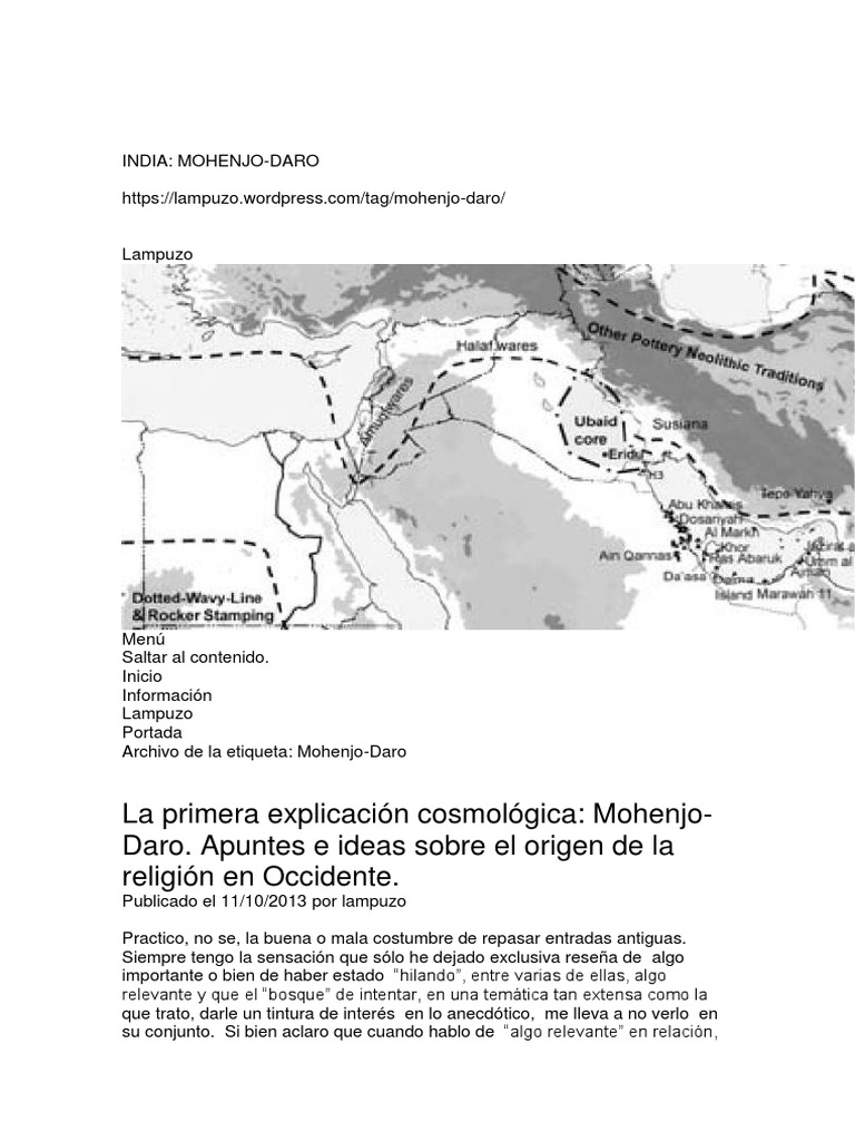 India Mohenjo-Daro Con Imagen | PDF | Sumeria | Mesopotamia