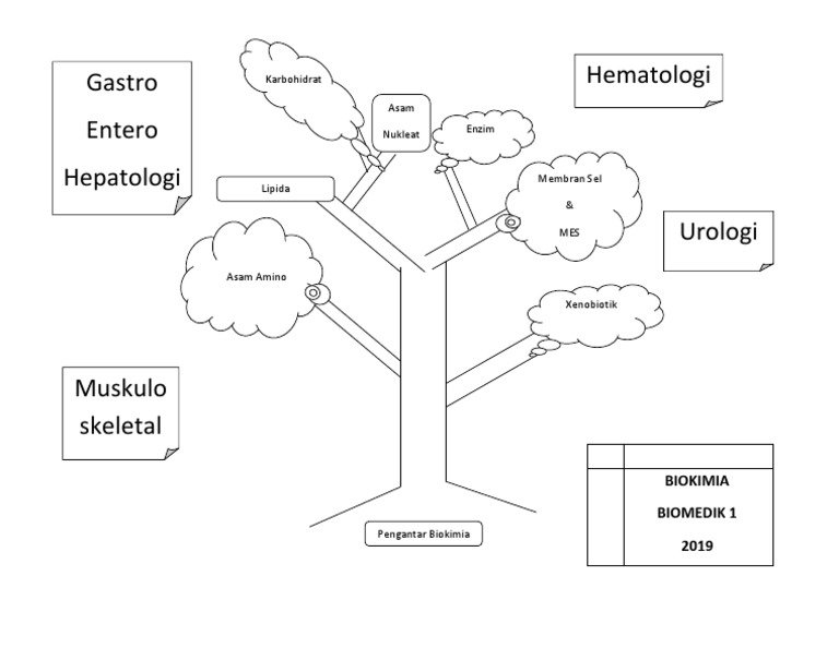 Mind Mapping Biokimia Biomedik 1 | PDF
