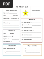 All About Me Book | PDF | Self-Improvement | Wellness