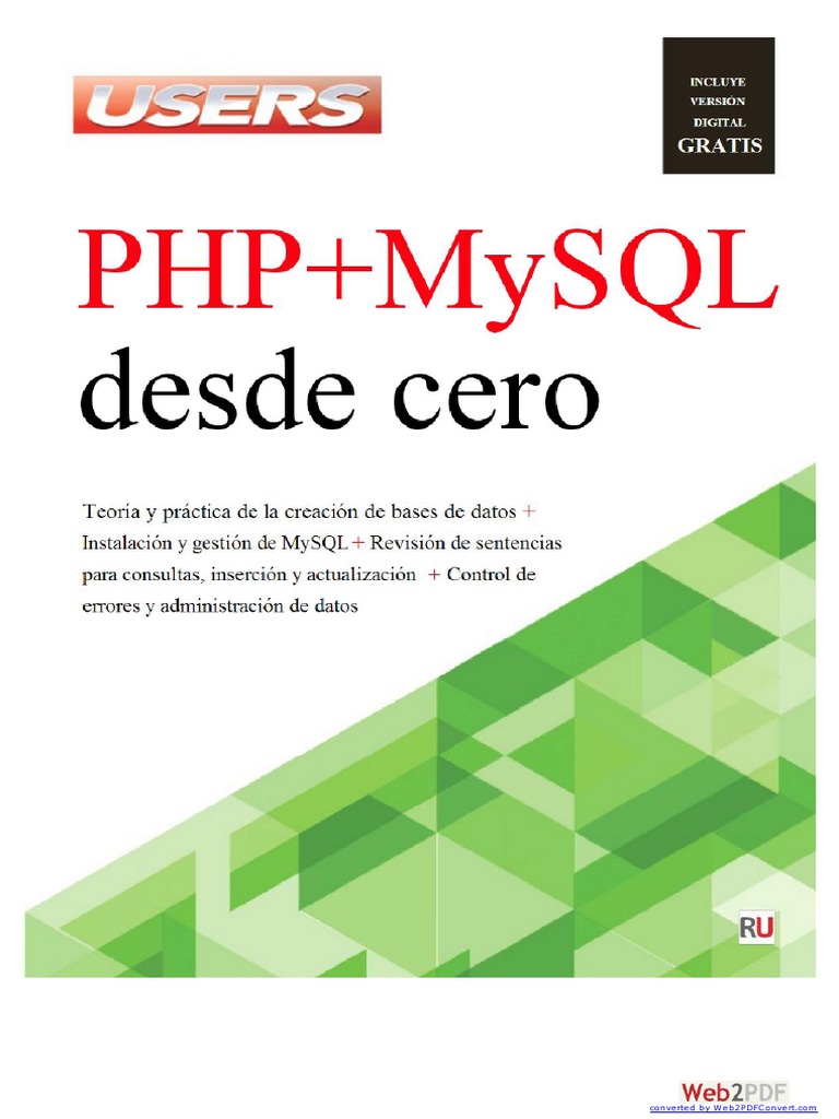 PHP + MySQL Desde Cero (Users) PDF | PDF | Free Software | Free Content