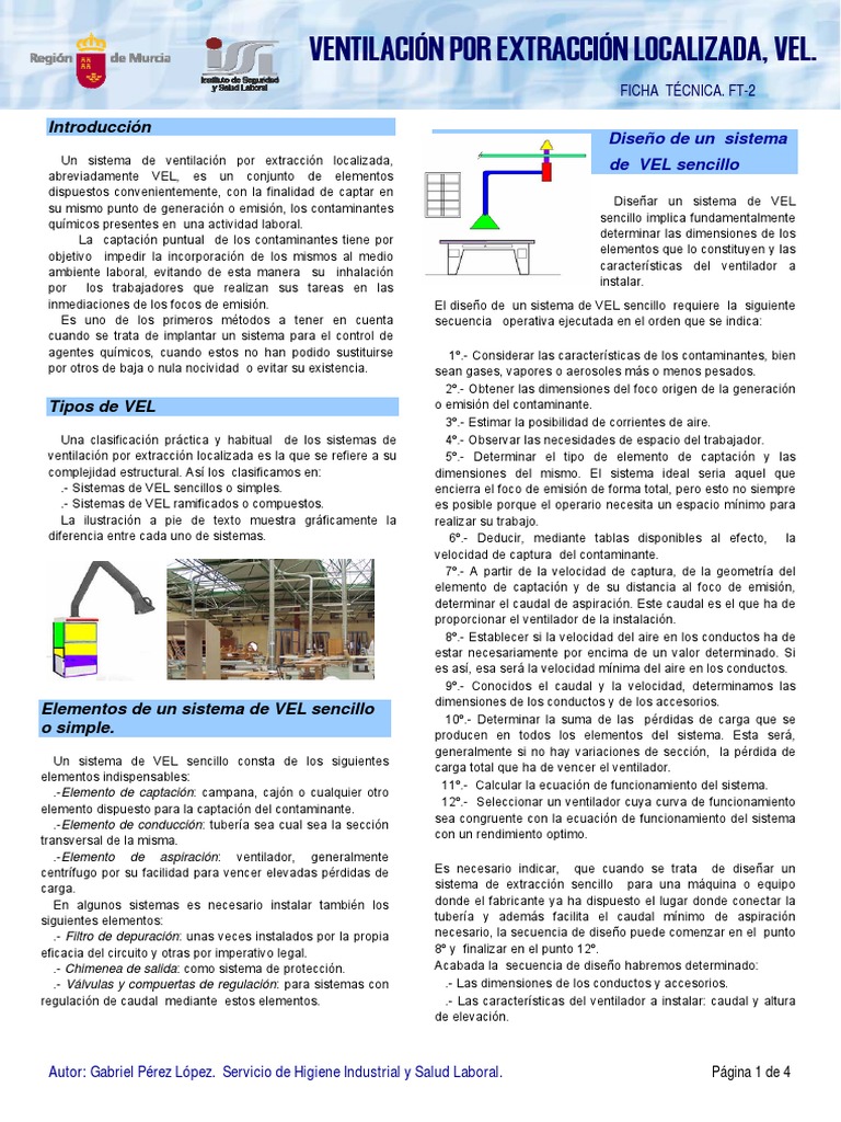 Ventilacion Por Extraccion Localizada | PDF | Seguridad y salud ...