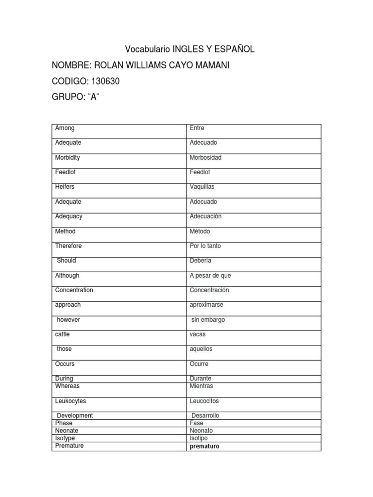 Voca | PDF | Science & Mathematics