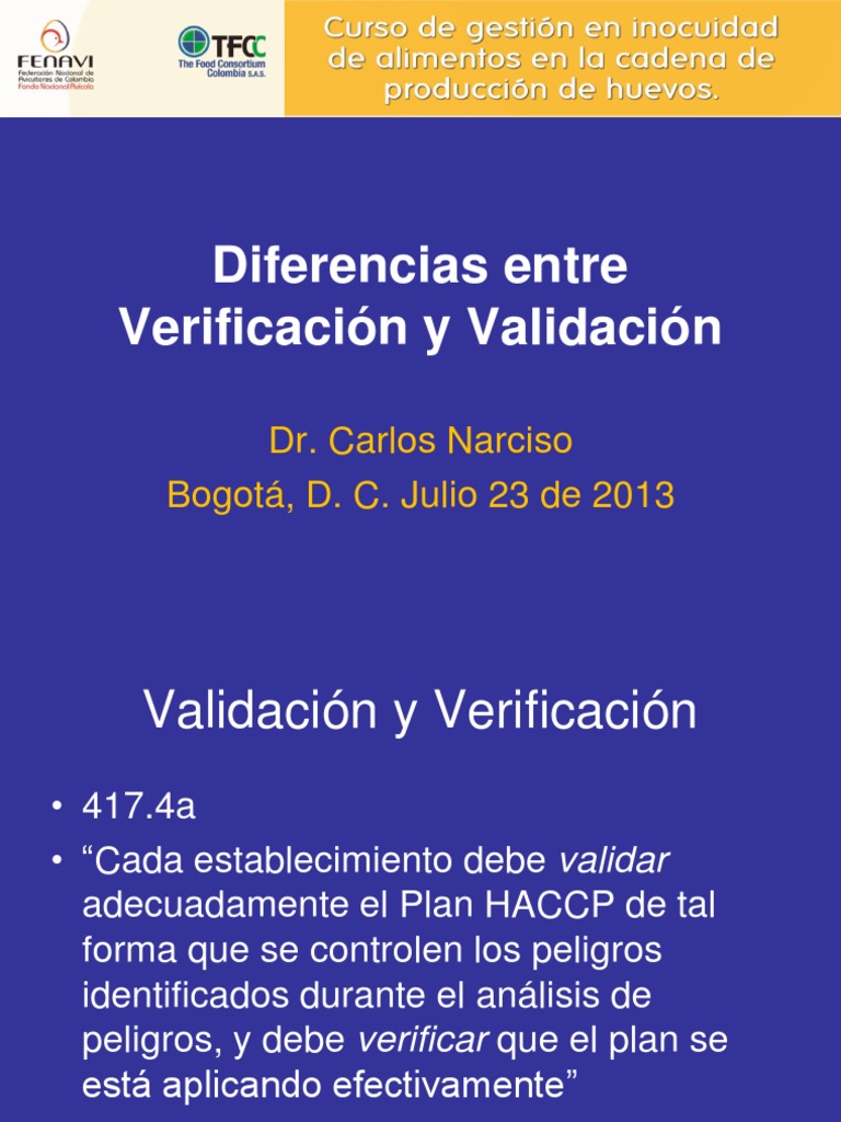 Diferencia Entre Validacion y Verificacion | PDF | Análisis de Riesgo y ... Diferencia Entre Validacion y Verificacion | PDF | Análisis de Riesgo y ...