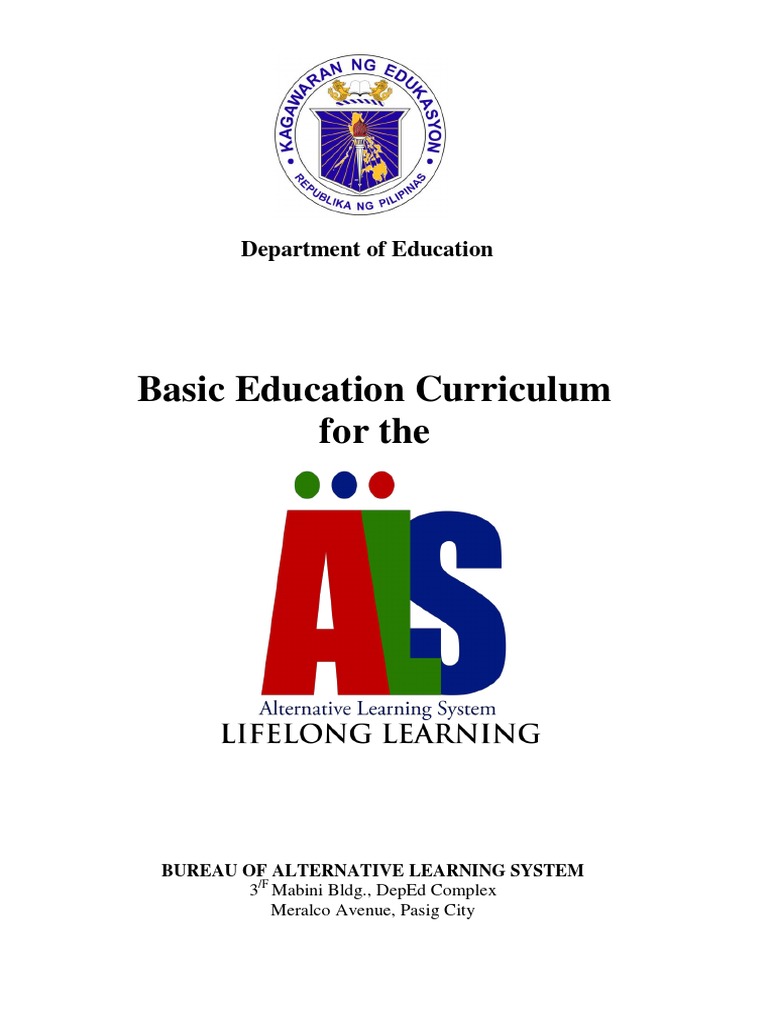 The New Curriculum For ALS | PDF | Sentence (Linguistics) | Vocabulary