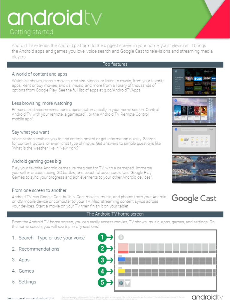 Learn More About Android TV PDF | PDF | Android (Operating System ...