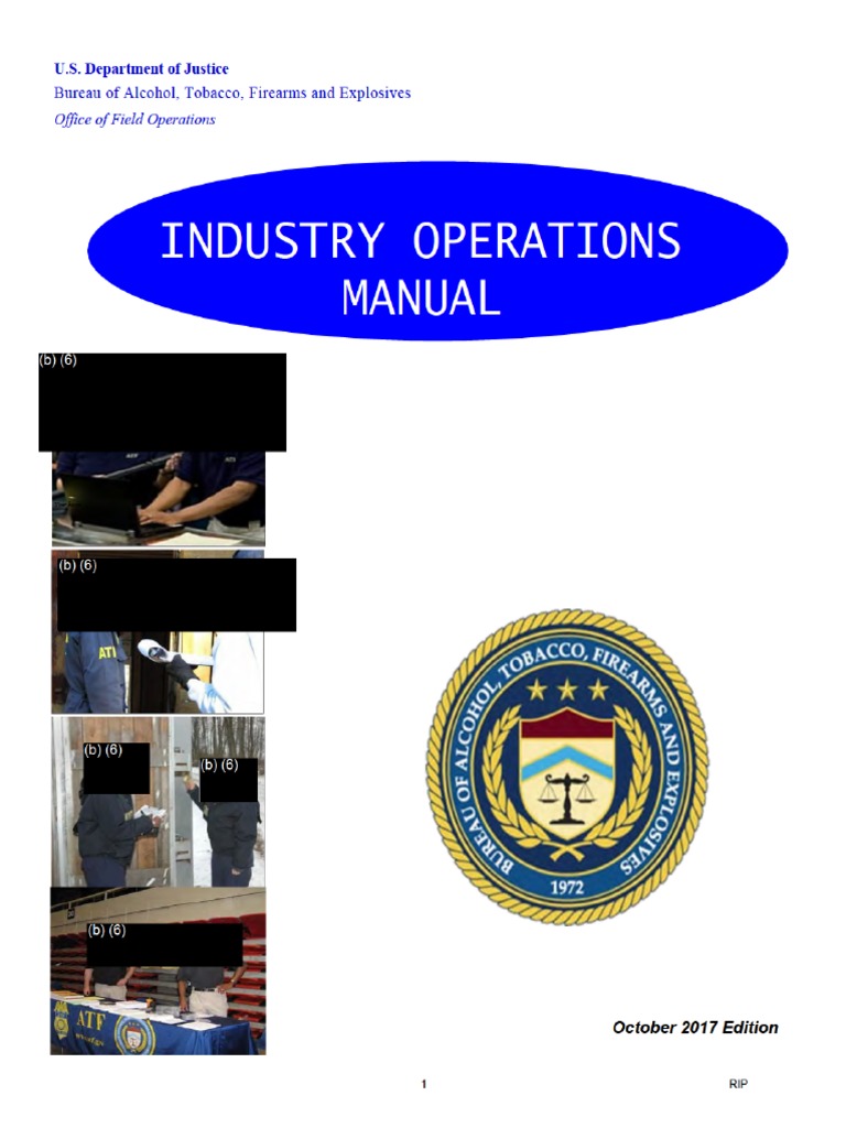 ATF Firearms Industry Operations Manual 2017 REV | PDF | Bureau Of ...