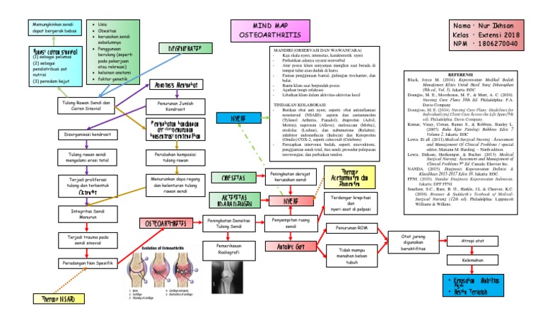 Mind Map Osteoarthritis | PDF