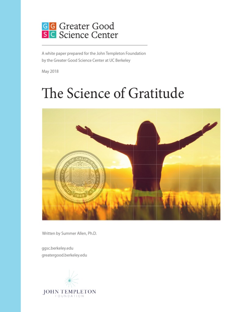The Science of Gratitude | PDF | Gratitude | Altruism