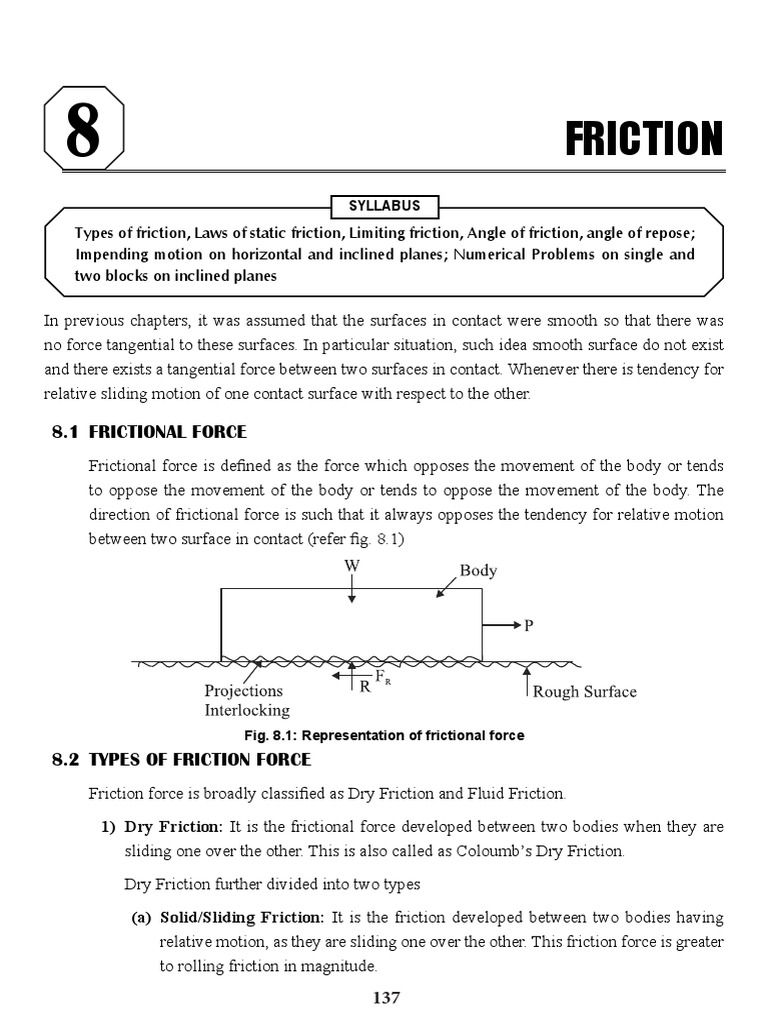 Friction Theory Notes | PDF | Friction | Chemical Engineering