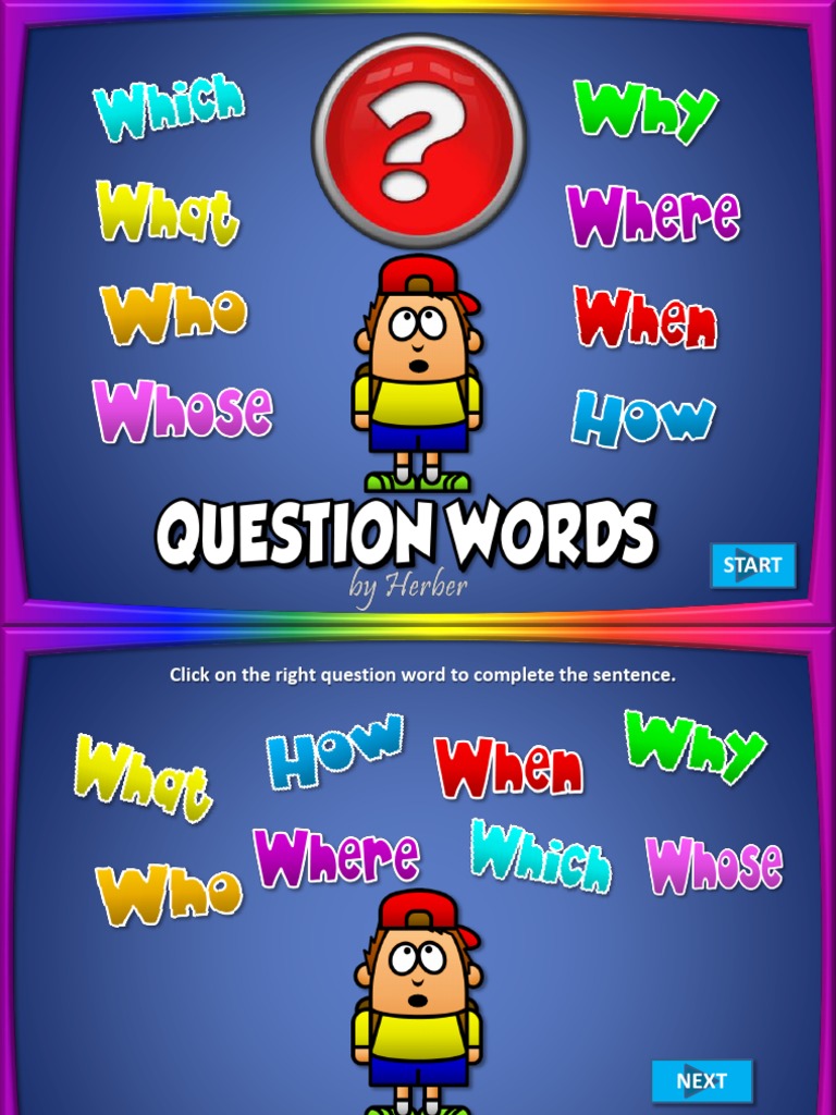 Question Words - Game | PDF | William Shakespeare
