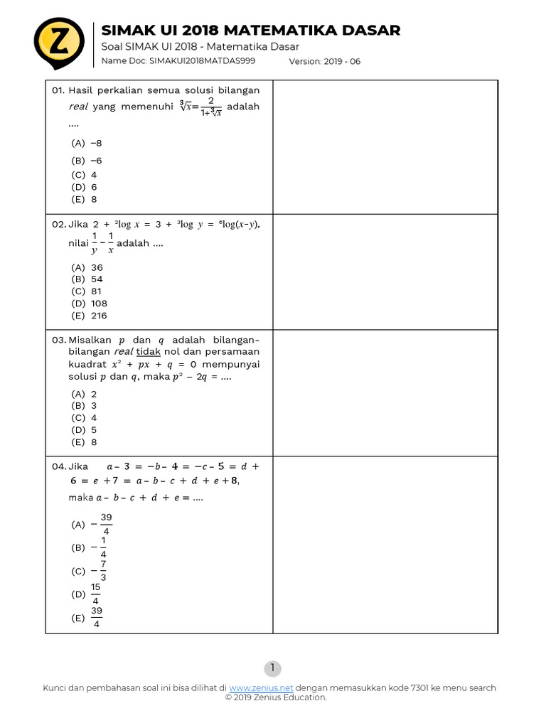 Soal Simak Ui Terbaru | PDF | Metode & Bahan Ajar
